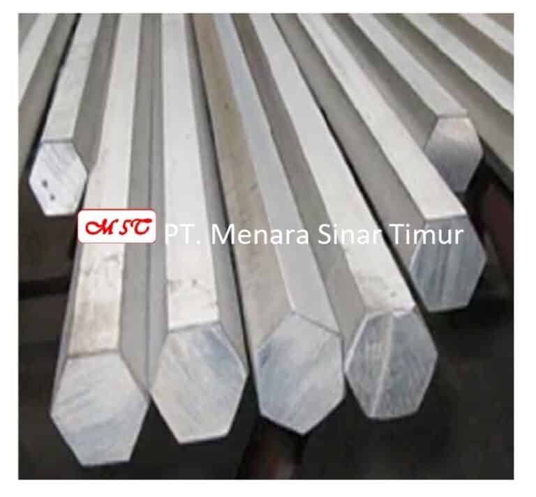 Besi Segi Enam /Hexagonal 1/4" x 6M - Distributor Besi Tangerang